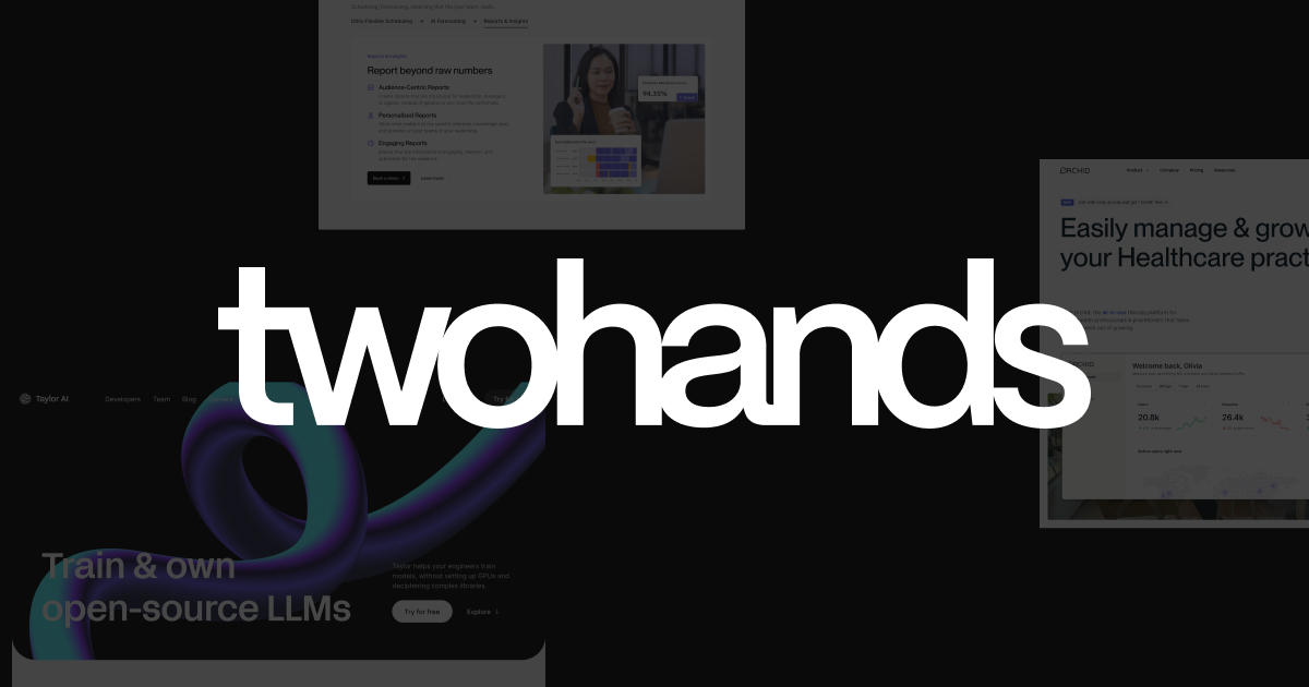 Design & Webflow Studio | Two Hands